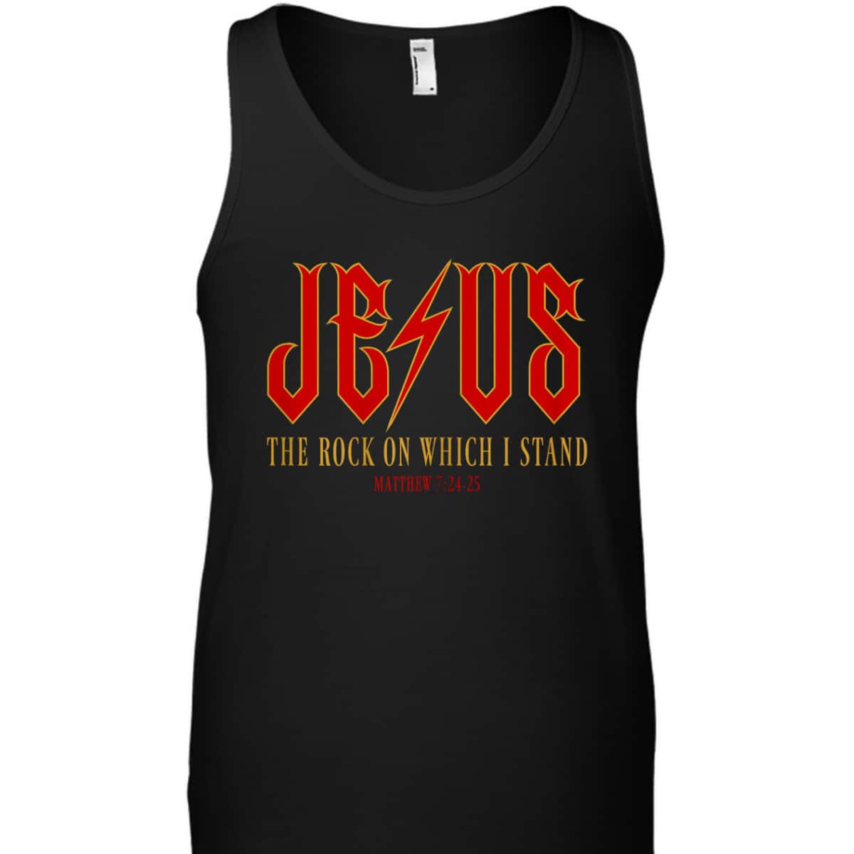 Christian Jesus Rock Band Matthew 7:24 Retro Vintage Bible Verse T ...