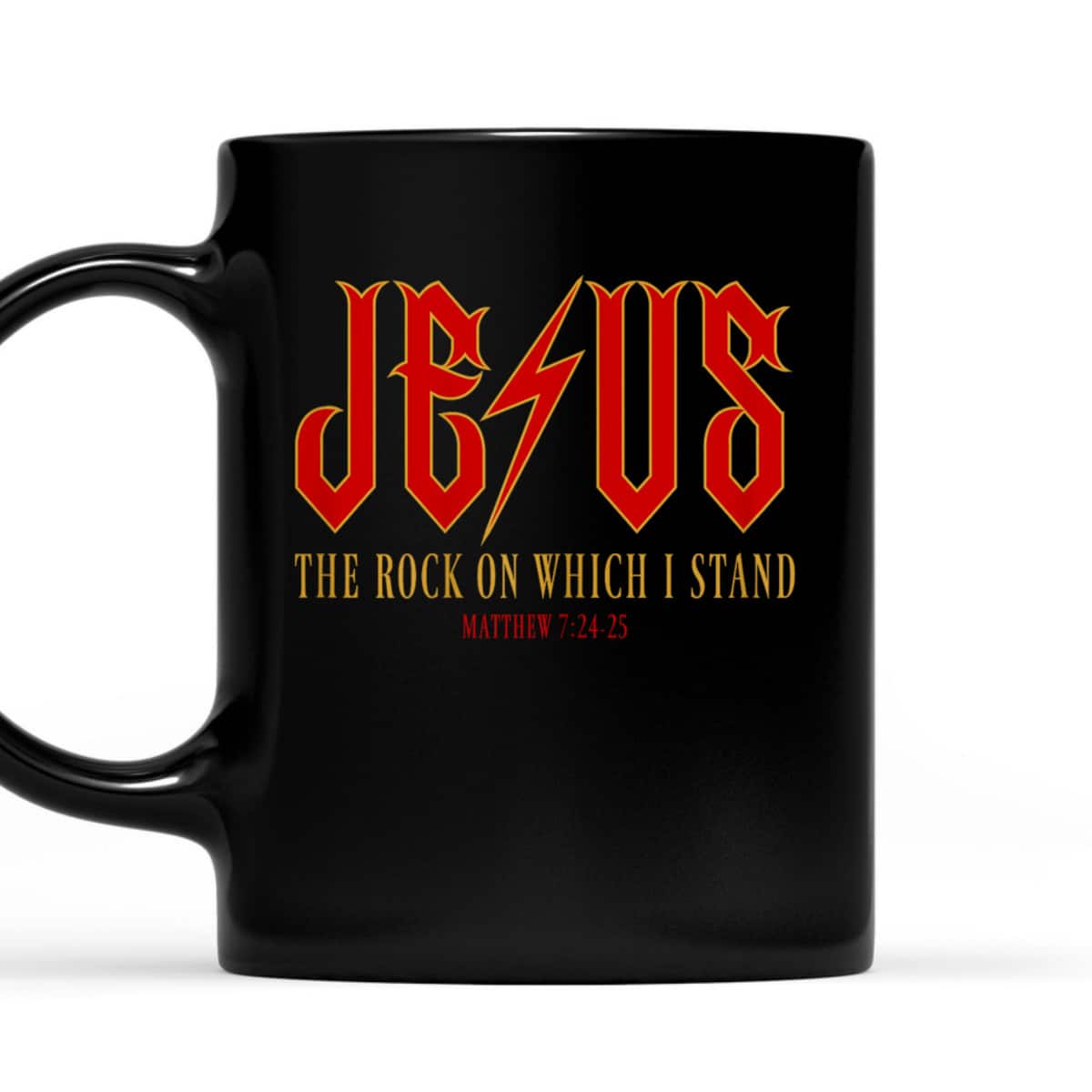 Christian Jesus Rock Band Matthew 7:24 Retro Vintage Bible Verse T ...