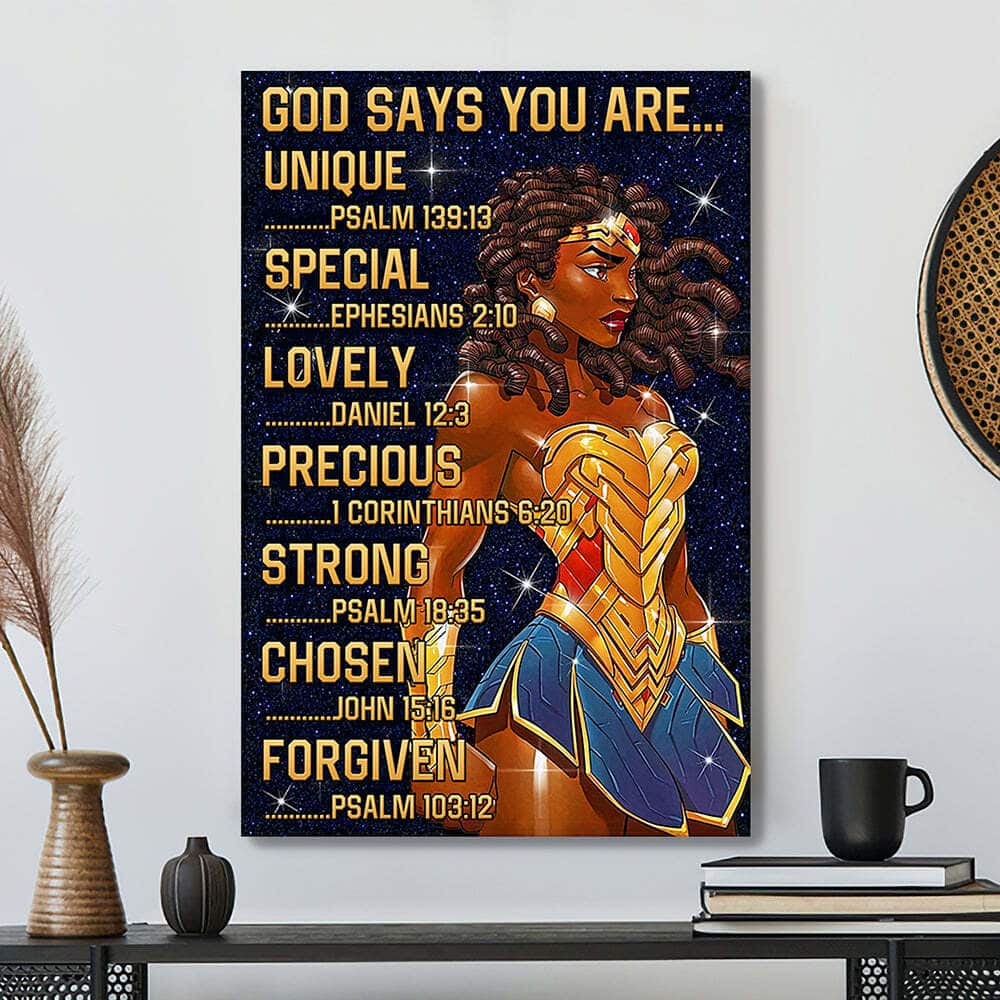 Scripture Jesus Art God Say You Christian Bible Verse Canvas Print ...
