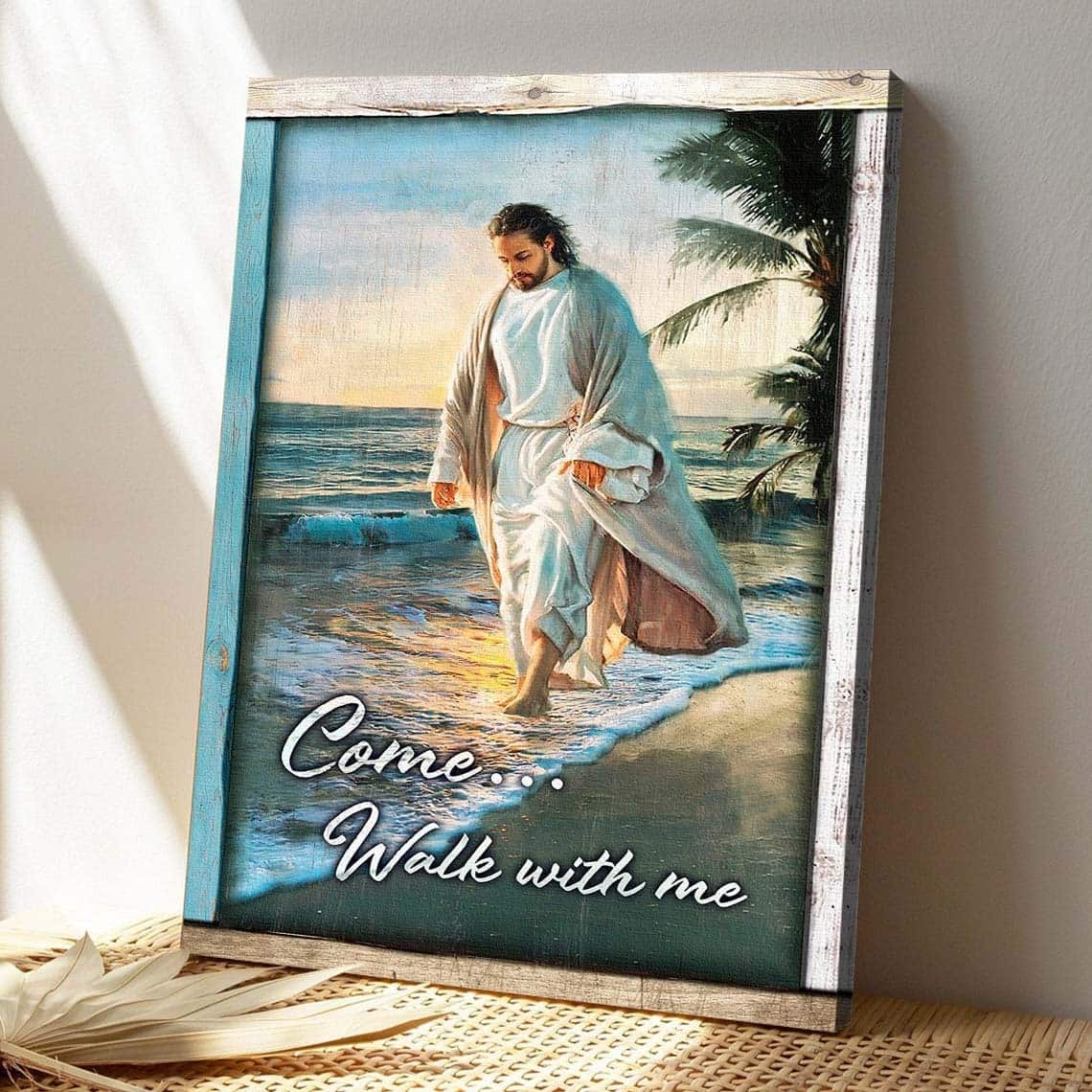 Christian Jesus Waiting For You In Heaven Bible Verse Canvas Print ...