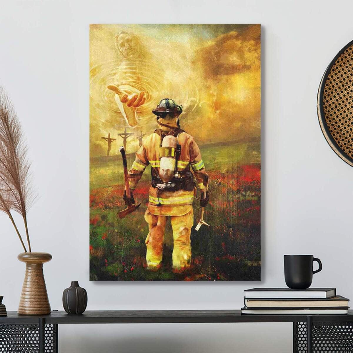 Christian Jesus And Firefighter To The Beautiful World Bible Verse ...