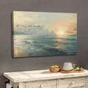 Be Still And Know Seascape Psalm 4610 Printed Poster - PODRoyal