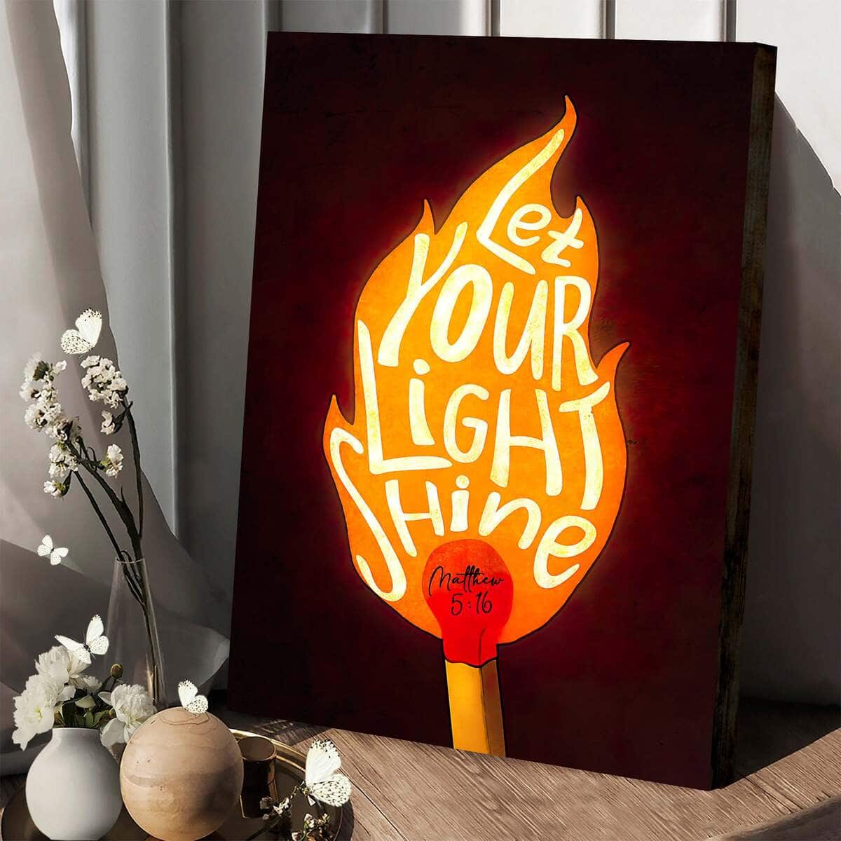 Christian Poster Print Let Your Light Shine - PODRoyal