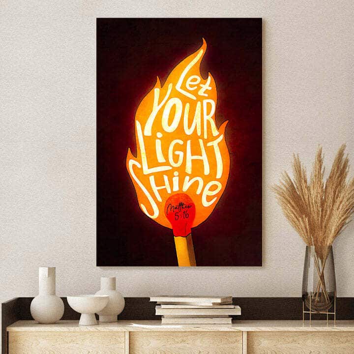 Christian Poster Print Let Your Light Shine - PODRoyal